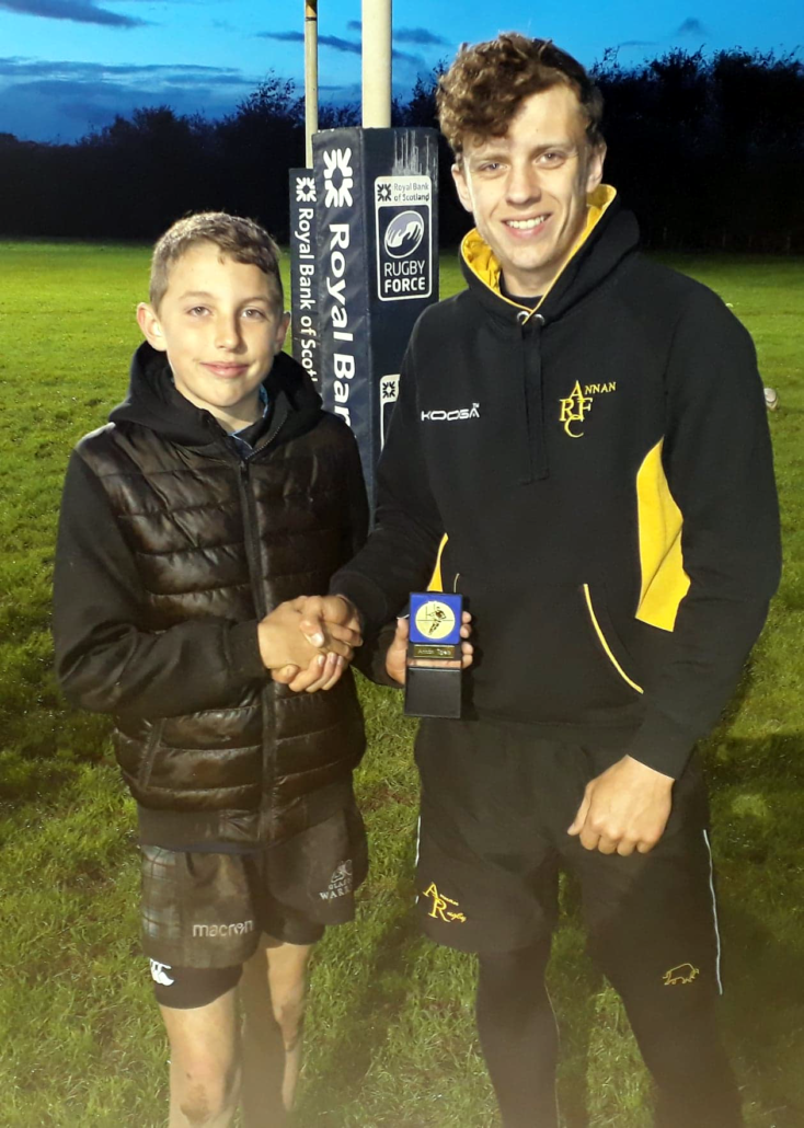 Aaron U14 Player of the Month - Annan Rugby