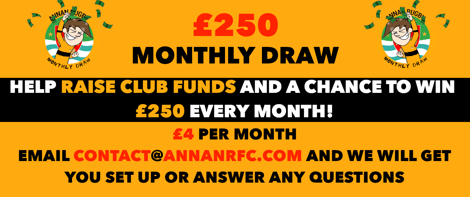 £250 Monthly Draw - Annan Rugby