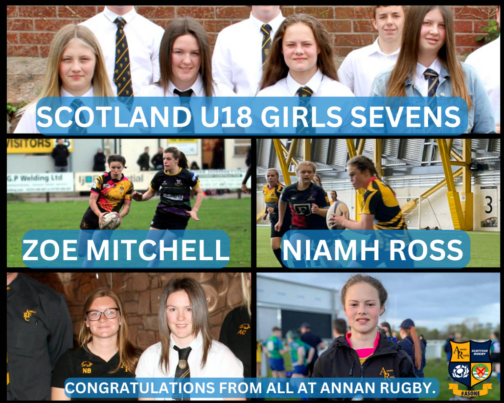 ZOE AND NIAMH - SCOTLAND SEVENS - Annan Rugby